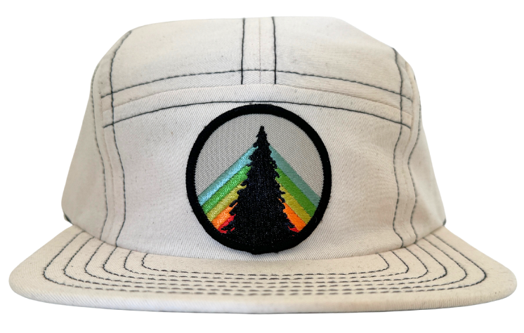 Redmond Five Panel Camp Cap / Rainbow Tree Patch – Flipside Hats